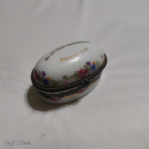 Staffordshire Enamel | Other | Imperial Porcelain Trinket Box Hinged ...